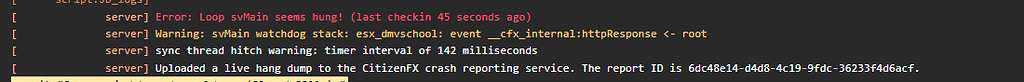 Loop svMain seems hung - Server Discussion - Cfx.re Community