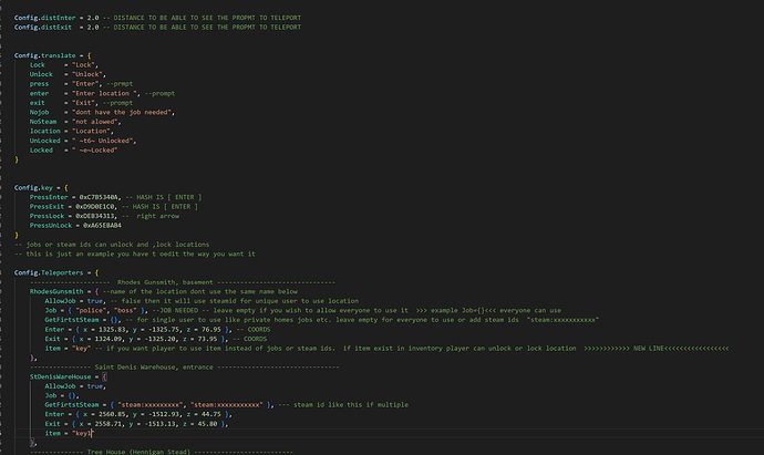 [PAID] VORP & REDEMRP TELEPORT ADVANCED [works like doors] - RedM ...