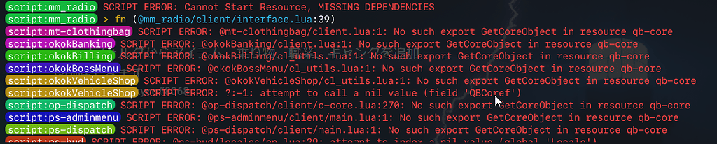 Qbcore is not working - QBCore - Cfx.re Community
