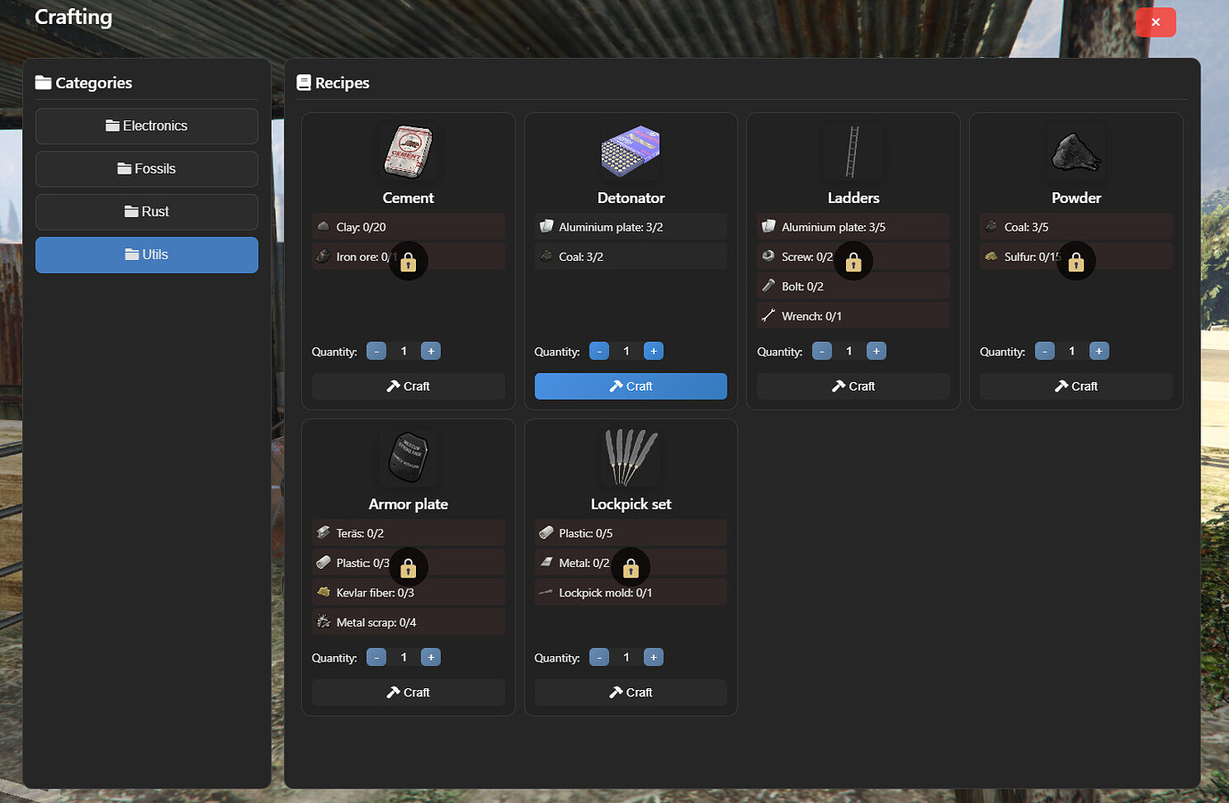 Advanced Crafting - FiveM Releases - Cfx.re Community