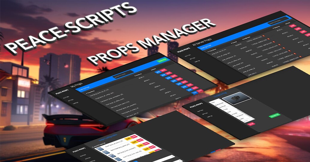 [QBCore/ESX/CUSTOM] PEACE-PROPSMANAGER - Props Manager V1.0.3 - FiveM ...