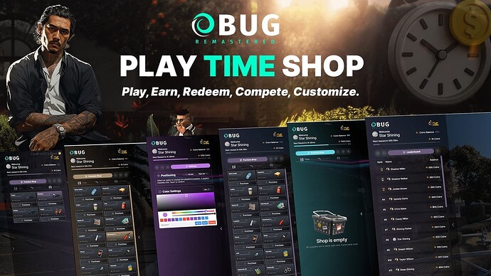 Playtime Rewards Shop System [ESX/QBCore/QBox] - FiveM Releases - Cfx ...