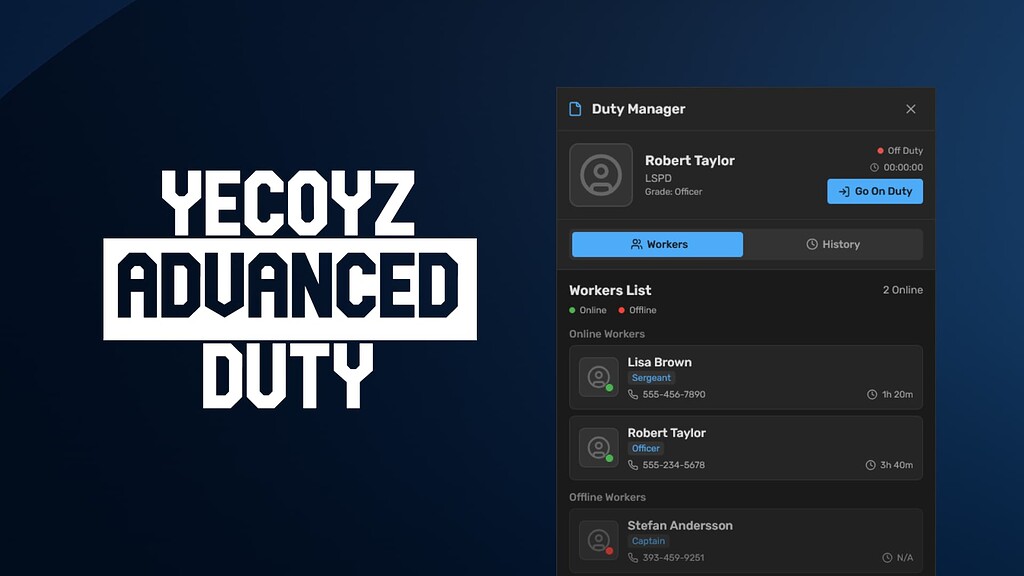 [QB, QBX, ESX] Yecoyz Advanced Duty - FiveM Releases - Cfx.re Community
