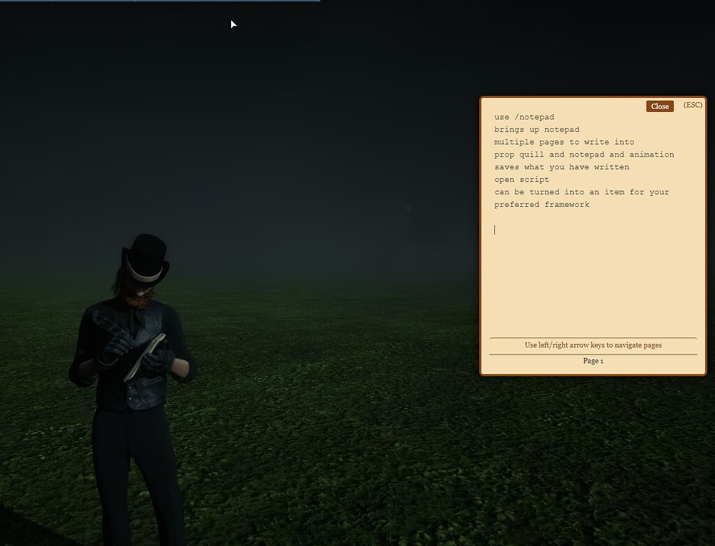 Macabre Notepad FREE - RedM Releases - Cfx.re Community