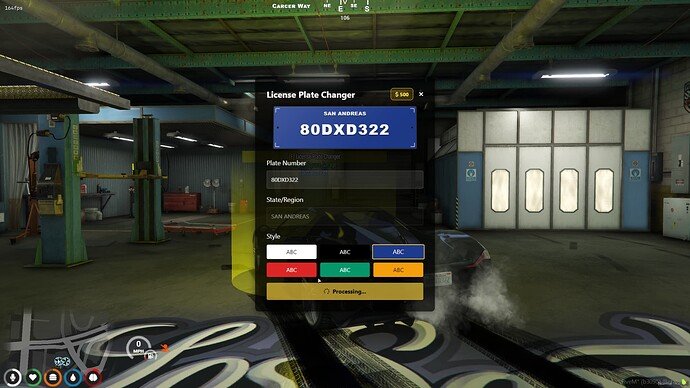 ESX/QBCore Plate Changer Script for FiveM | Custom License Plate System ...