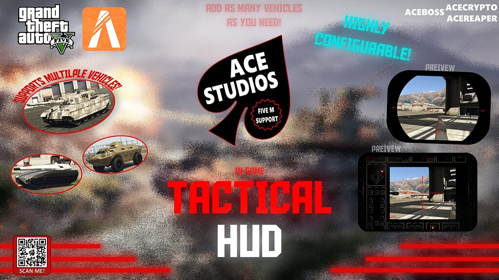 Tank/Apc Tactical Hud | FiveM Script | Versatile and modifiable ...