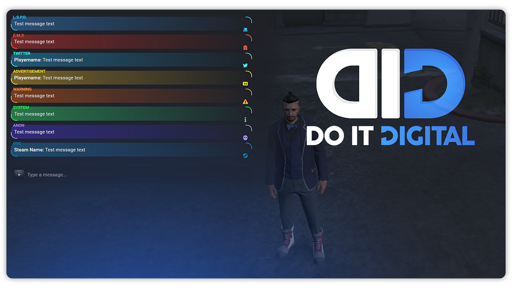 Advanced Chat System | 9 Themes | Live Editor | RP Ready [ESX/QBcore ...