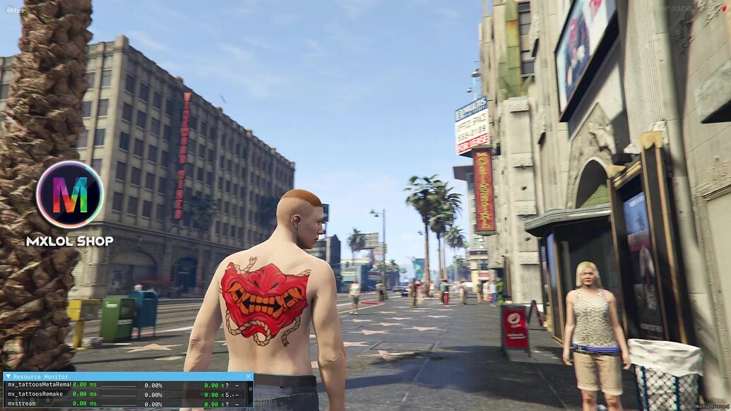 Tattoos Shop (Create Your Tattoos)[ESX/QBCore/STANDALONE][PAID] - FiveM ...