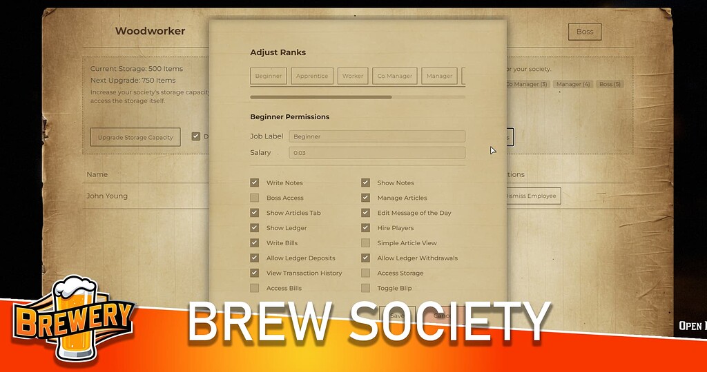 [VORP] Brew Society – The Only UI Based Society Manager You’ll Ever ...