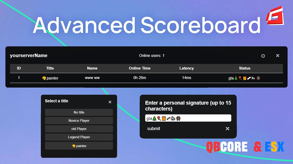 [QB/ESX] Advanced Scoreboard - FiveM Releases - Cfx.re Community