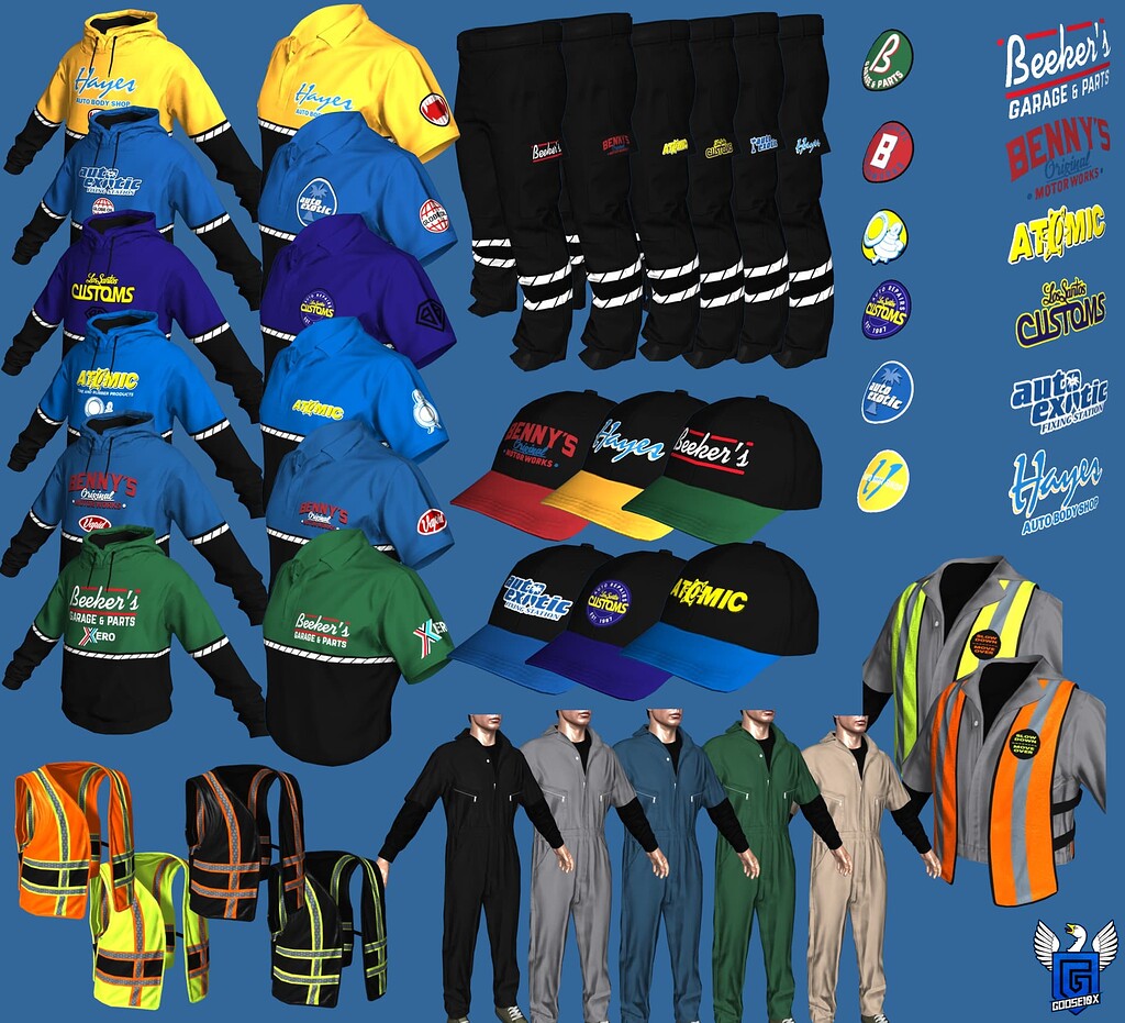 Mechanic Clothing Pack [Paid] [Lore Friendly] [Custom Clothing] [FiveM] - FiveM Releases - Cfx ...