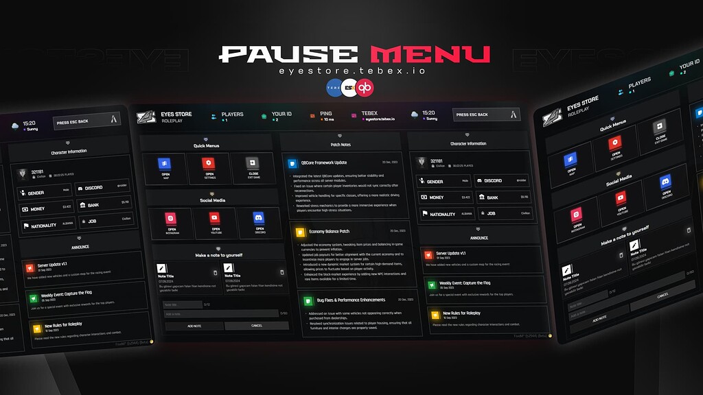 Fivem Pause Menu Fivem Releases Cfxre Community
