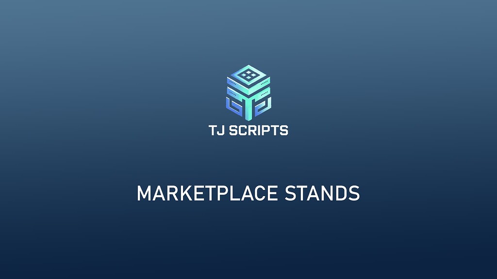 [FREE] [ESX] TJ Advanced marketplace stands - FiveM Releases - Cfx.re Community