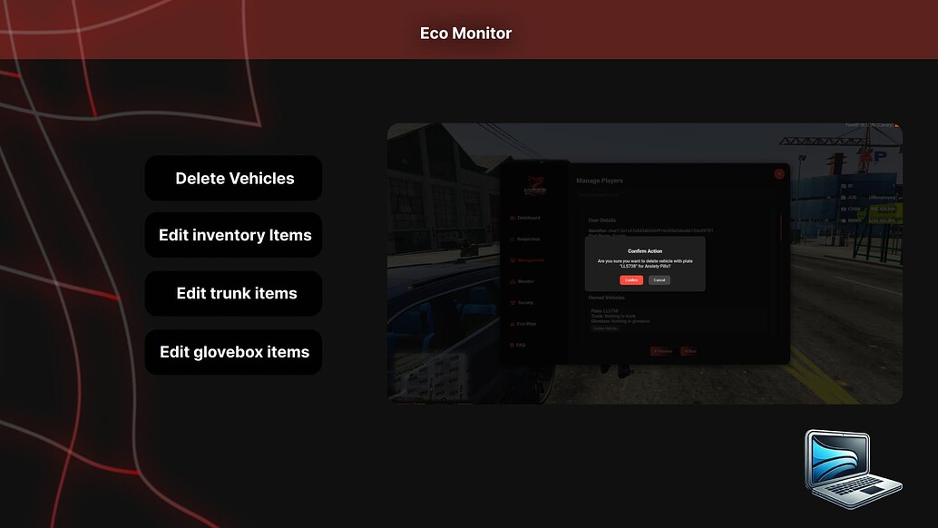 [ESX/QB][PAID] 🚨 Eco Monitor | Real Time Player Monitoring & Server ...