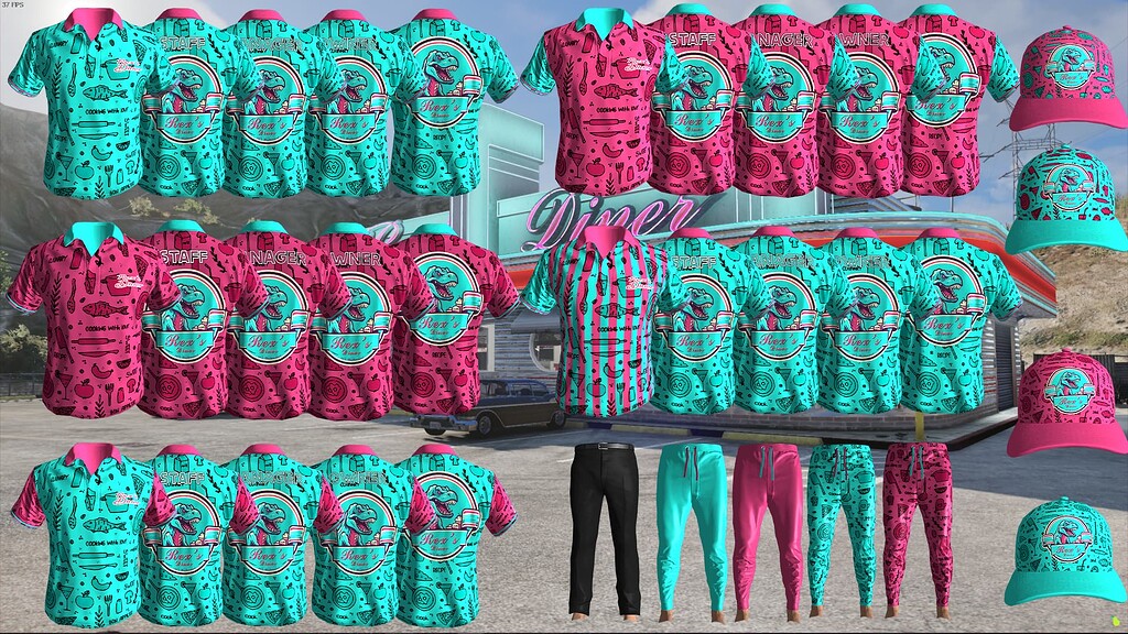 Rex Diner Uniform Bundle [Lore Friendly] [On Sale] - FiveM Releases ...