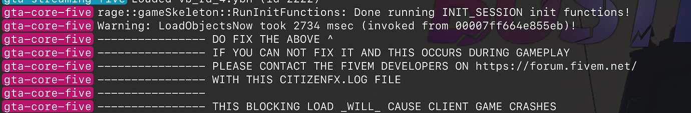 Fivem Error - FiveM Client Support - Cfx.re Community