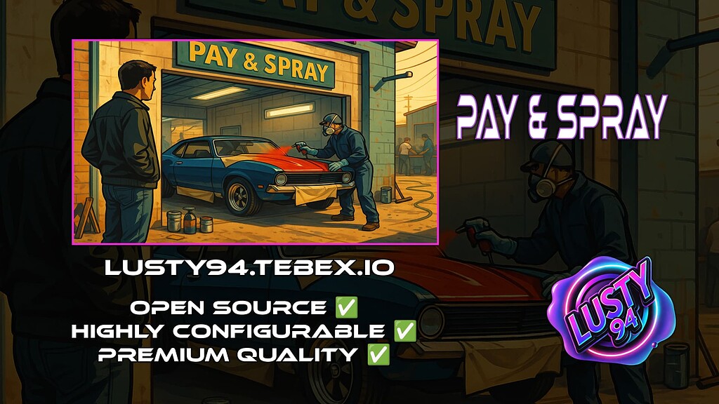 [QB] Vehicle Pay & Spray - FiveM Releases - Cfx.re Community