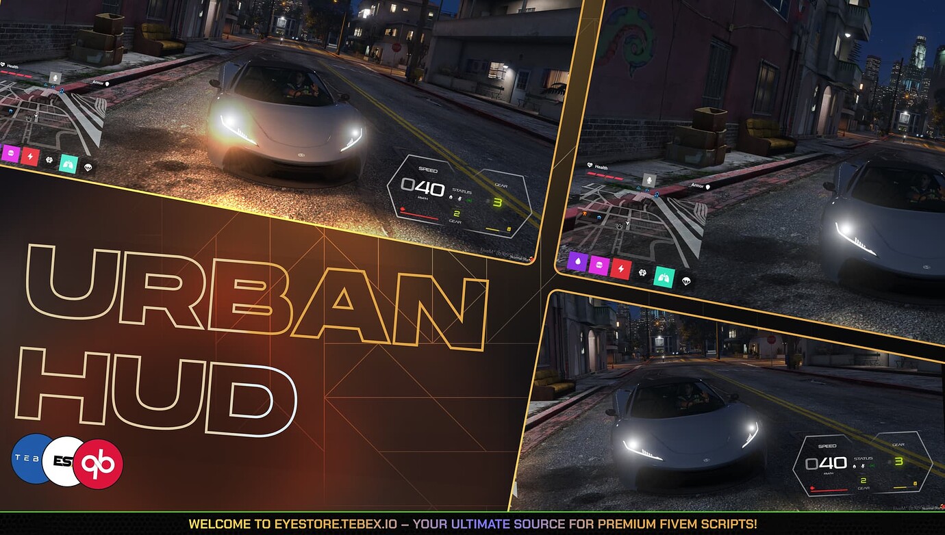 [FREE] [ESX] [QBCore] Urban Hud - FiveM Releases - Cfx.re Community