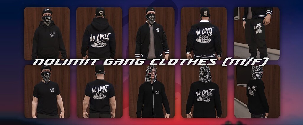 [PAID] Nolimit Gang Clothes ( Male & Female ) - FiveM Releases - Cfx.re Community