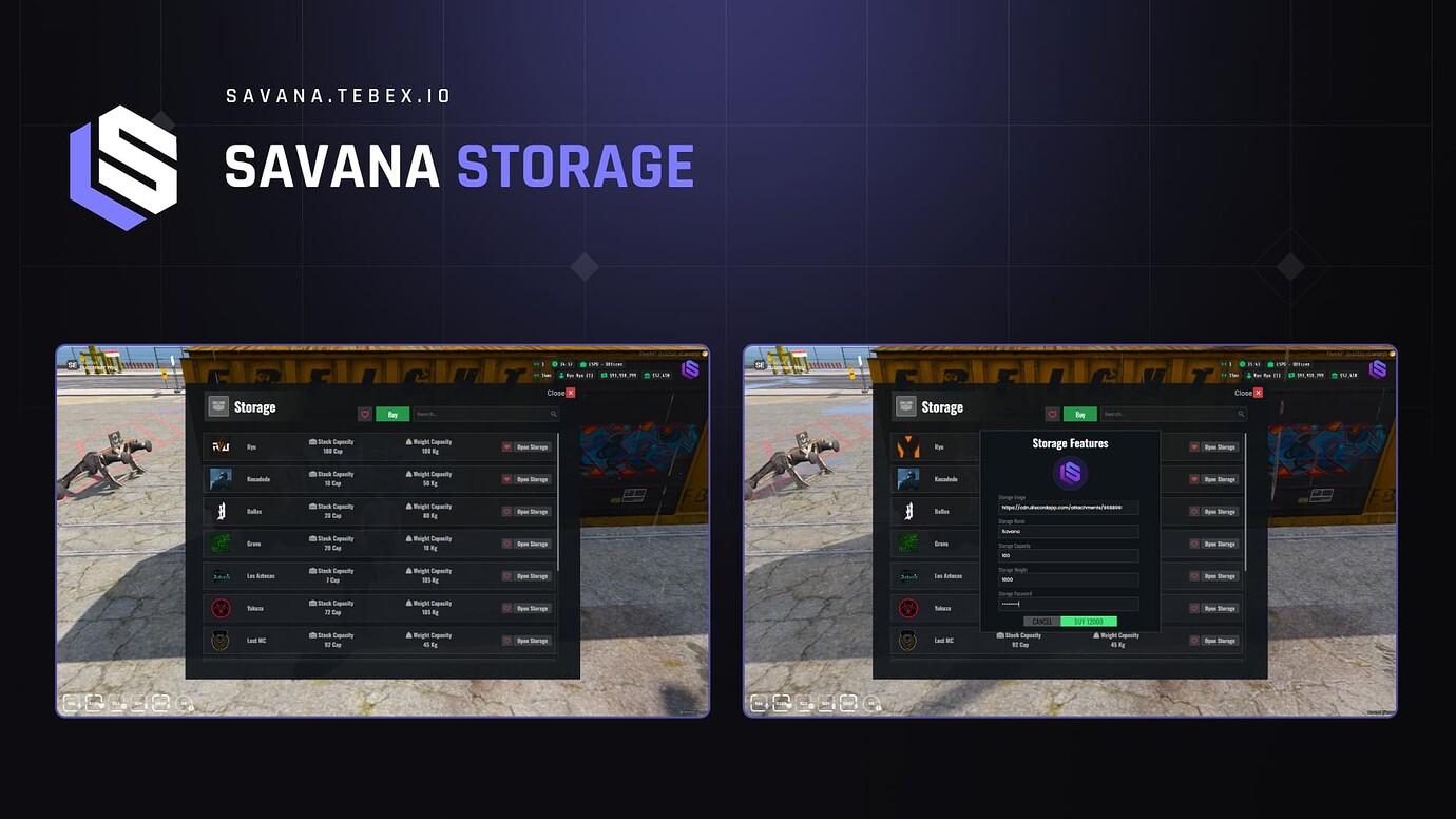 [SAVANA] Storage (Stash System) [QB/ESX/QBOX] - FiveM Releases - Cfx.re ...
