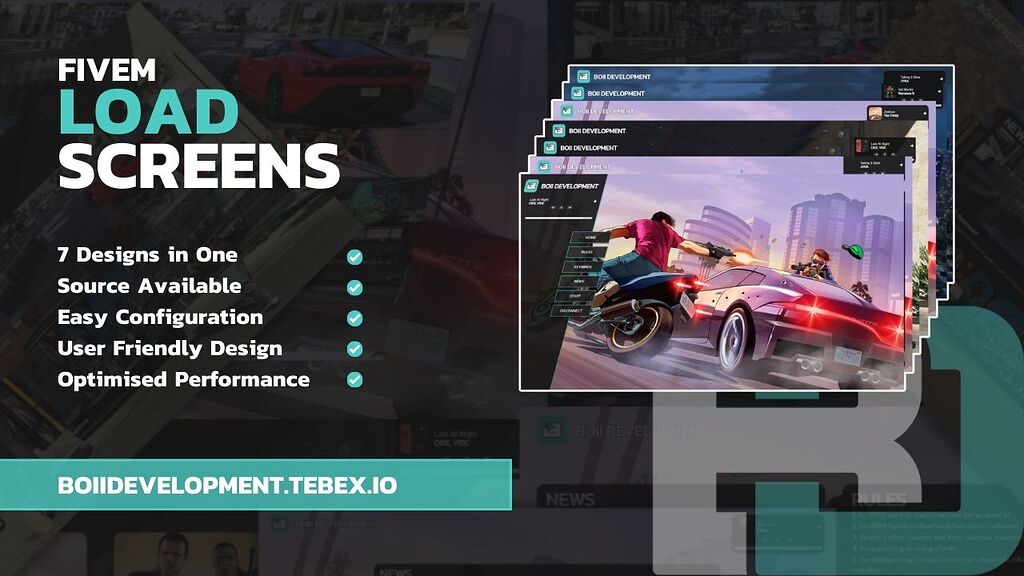 [PAID] [STANDALONE] Loading Screens (7 in 1) - FiveM Releases - Cfx.re ...