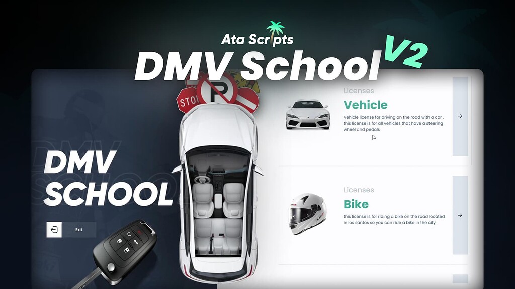 DMV School V2 , Advanced Driving School [ESX,QBCore] - FiveM Releases ...