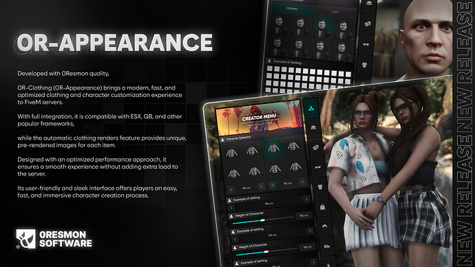 0R-Clothing v2 & Appearance System (All in one) - FiveM Releases - Cfx ...