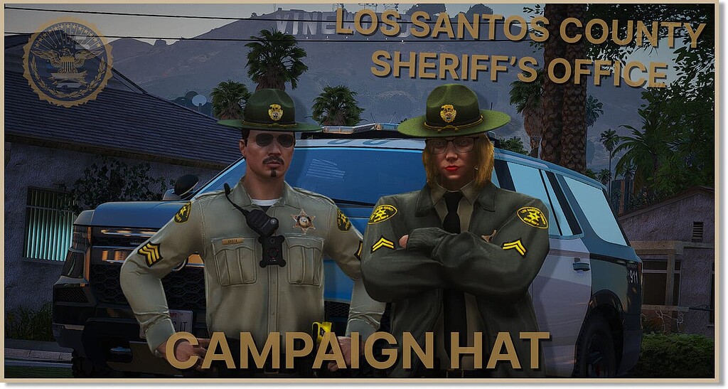 FREE - LSSD Campaign Hat - FiveM Releases - Cfx.re Community