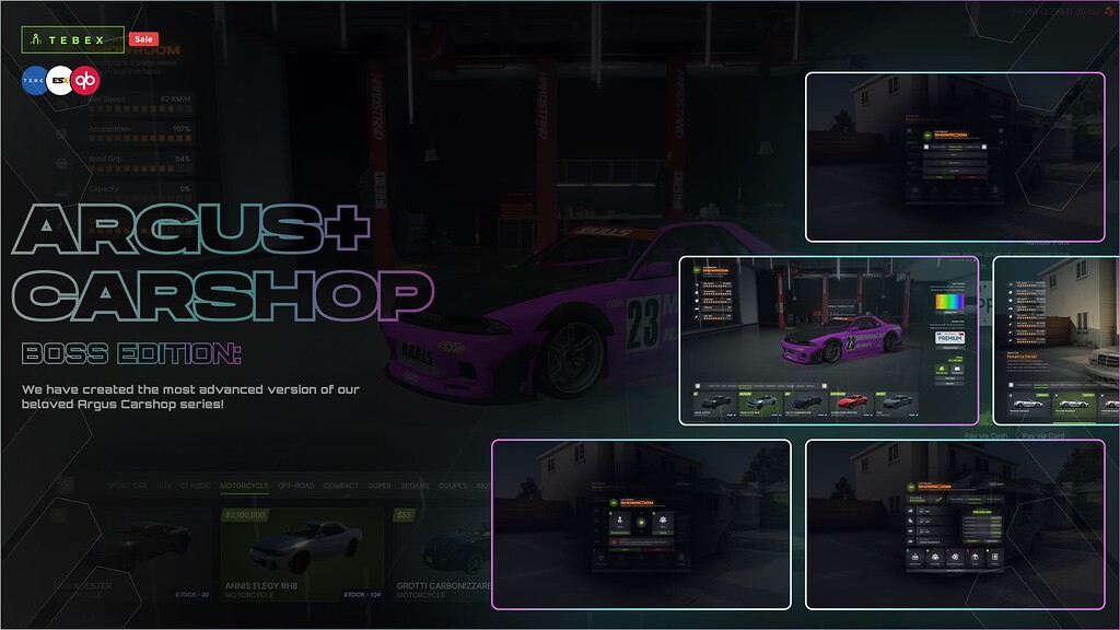 [QBCore - ESX] Argus Car Shop+ - FiveM Releases - Cfx.re Community