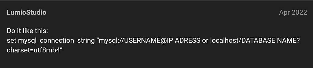 Oxmysql Error Connection Database - Resource Support - Cfx.re Community