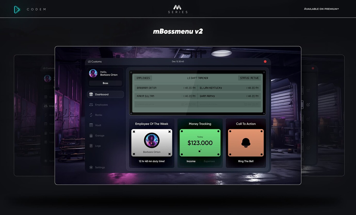 CodeM mBossmenu v2 - Advanced Bossmenu System! - FiveM Releases - Cfx.re Community
