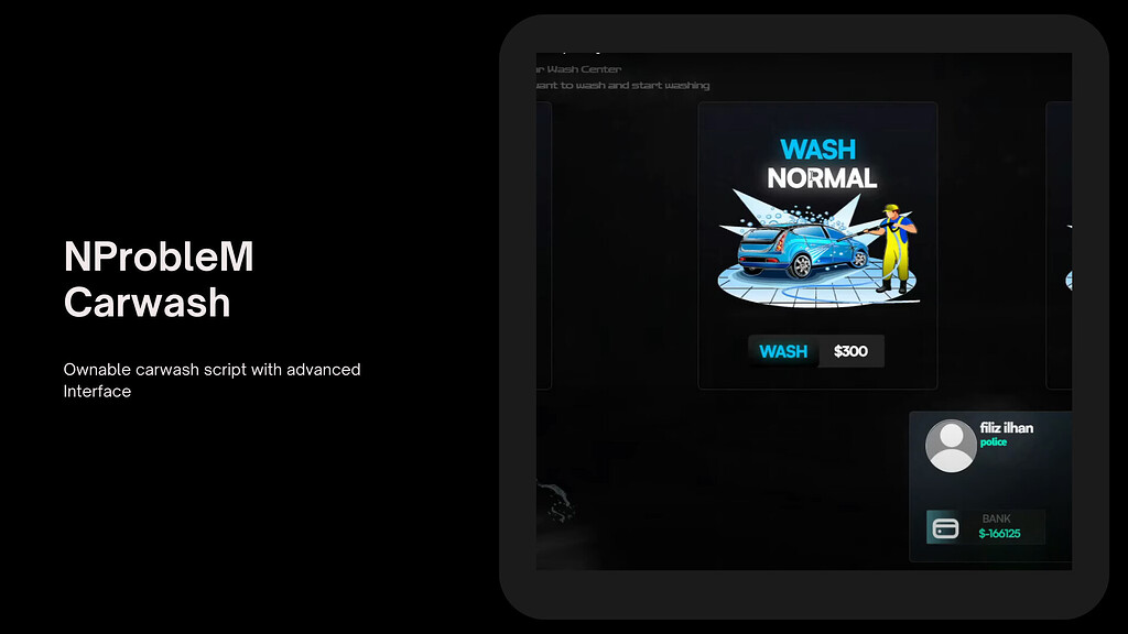 [PAID] NProbleM Carwash (Realistic Ownable Carwash) [QBCORE, ESX ...