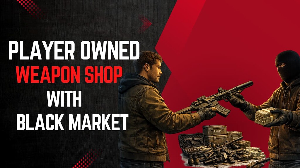 Player-Owned Realistic Weapon Business & Black Market System with ...