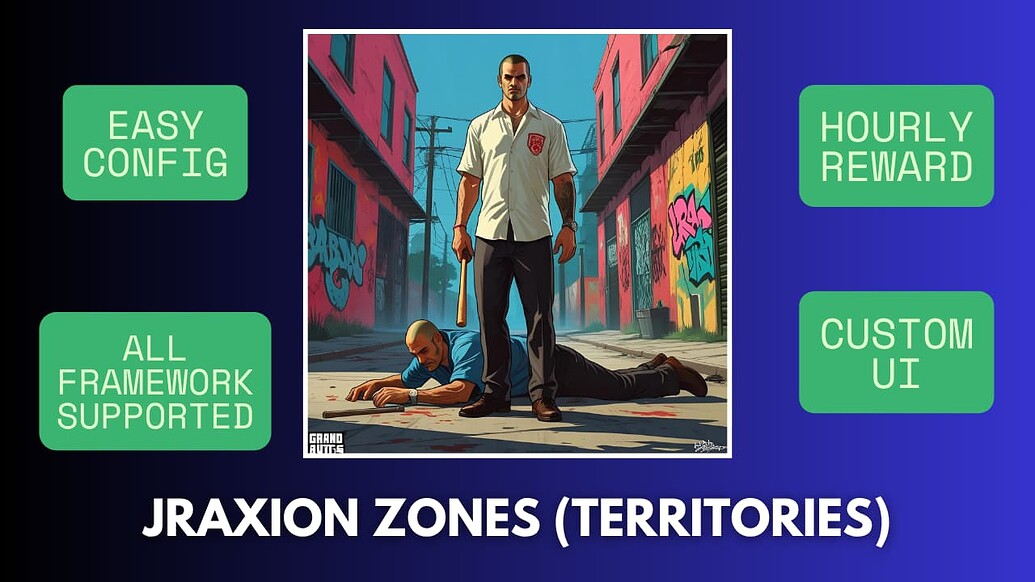 JRaxion Zones (Territories System) - Solo Player Territories - FiveM ...