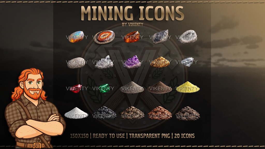 [ICONS] - Mining Icons x20 | 01 - RedM Releases - Cfx.re Community
