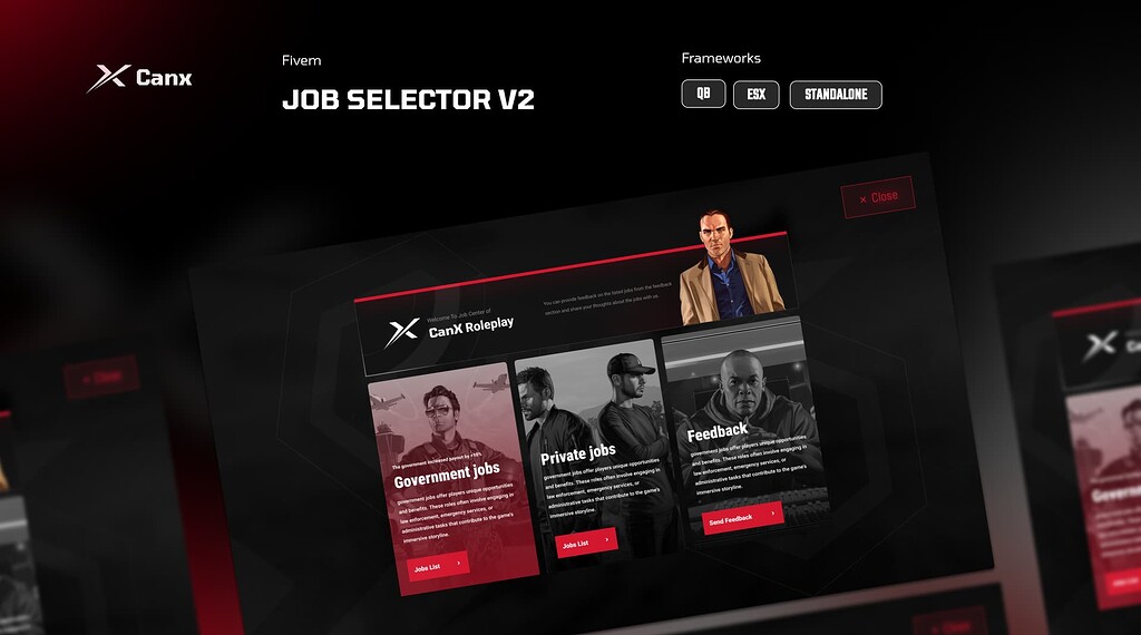 [PAID][STANDALONE] Canx - Job Selector V2 - FiveM Releases - Cfx.re ...