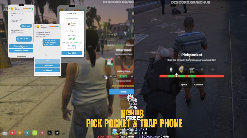 NCHub Pickpocket & Trap Phone - Schedule 1 Inspired - FiveM Releases ...