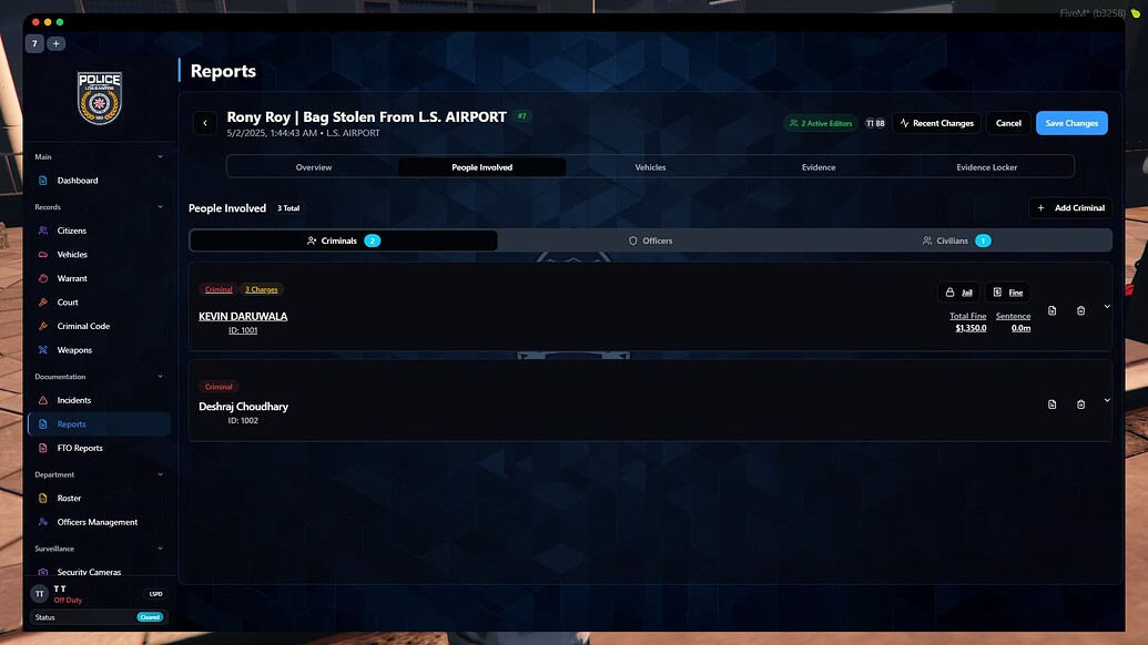 [QBCore] [Qbox] [ESX] [OX] Advanced MDT and Dispatch System (Police, EMS, DOJ, Fire, and More ...