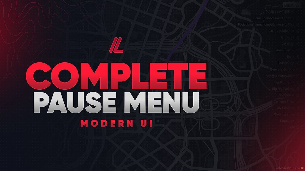 🛑 COMPLETE PAUSE MENU SYSTEM - FiveM Releases - Cfx.re Community