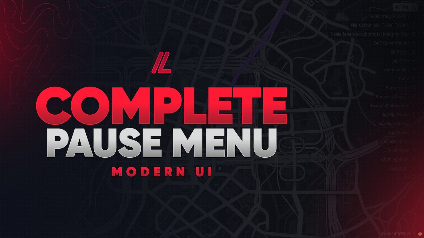 🛑 COMPLETE PAUSE MENU SYSTEM - FiveM Releases - Cfx.re Community