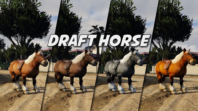 Draft Horse - Addon Animal Ped - FiveM Releases - Cfx.re Community