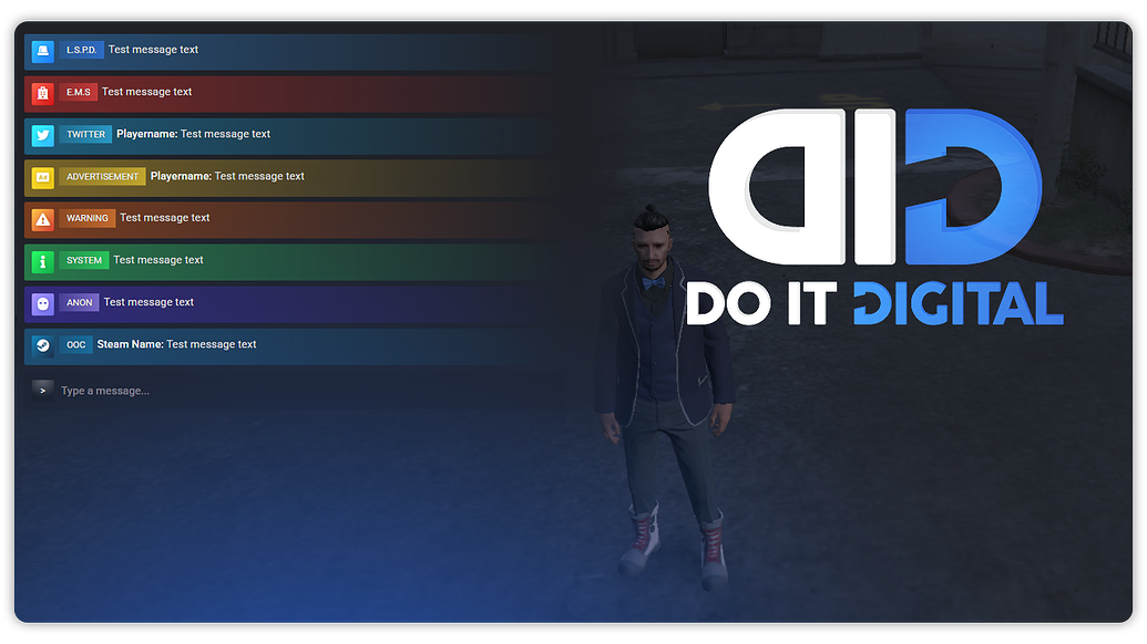 Advanced Chat System | 9 Themes | Live Editor | RP Ready [ESX/QBcore ...