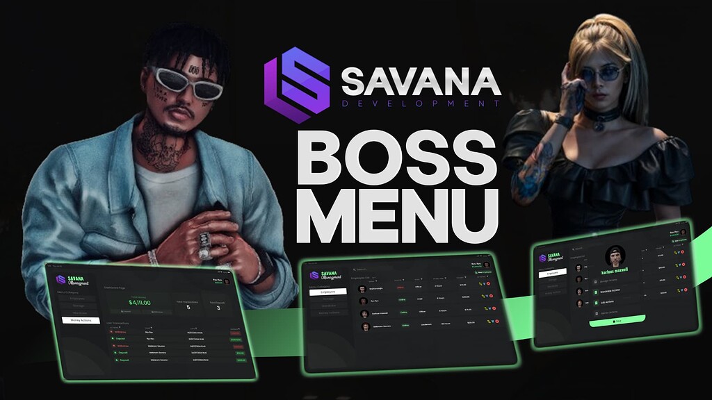 [SAVANA] Bossmenu [QB/ESX/QBOX] - FiveM Releases - Cfx.re Community