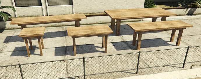 [FREE][PROP] Timber tables - various sizes - FiveM Releases - Cfx.re ...