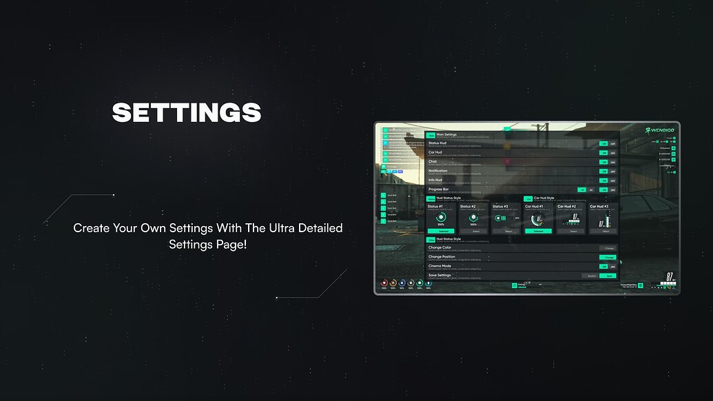 [PAID] Wendigo Hud V2 - FiveM Releases - Cfx.re Community