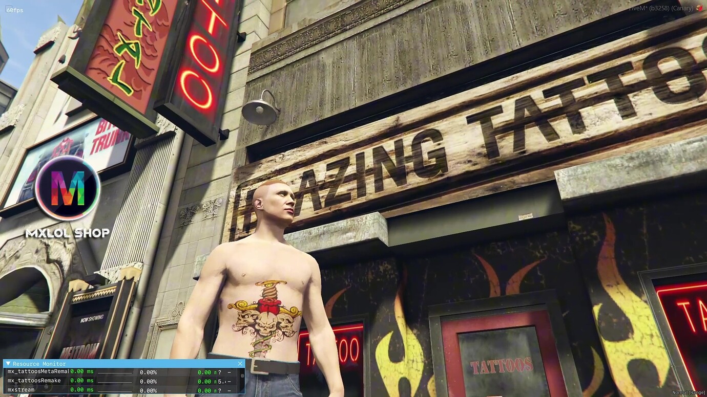 Tattoos Shop (Create Your Tattoos)[ESX/QBCore/STANDALONE][PAID] - FiveM ...