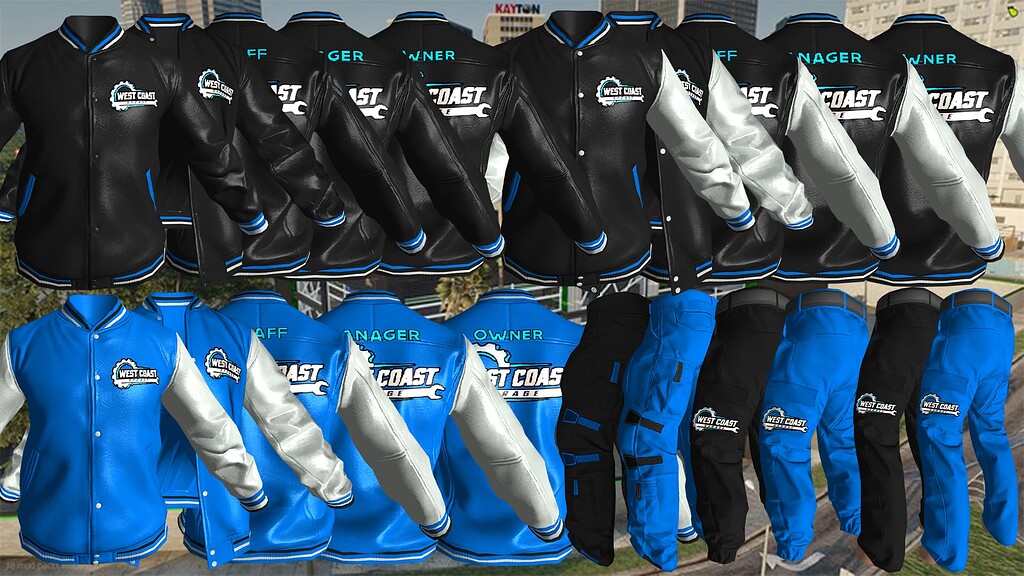 Westcoast Garage Jackets for Male and Female [On Sale] - FiveM Releases ...