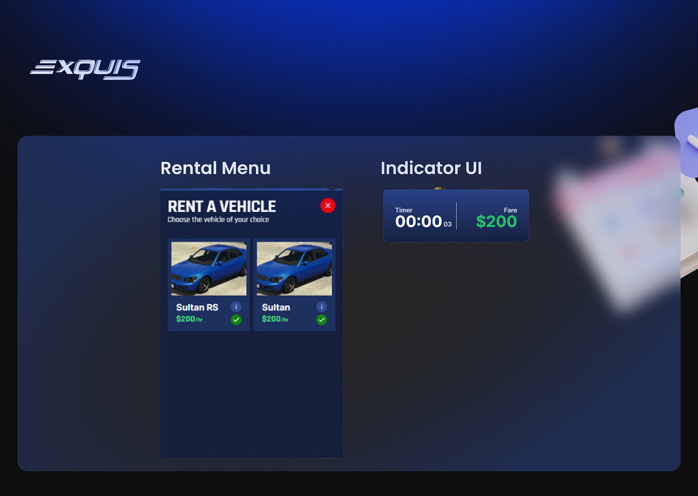 [QB/ESX] A sleek car rental system with UI - FiveM Releases - Cfx.re ...