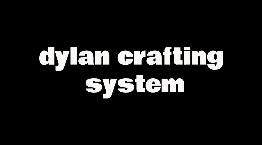 [FREE] Dylann Crafting System - FiveM Releases - Cfx.re Community