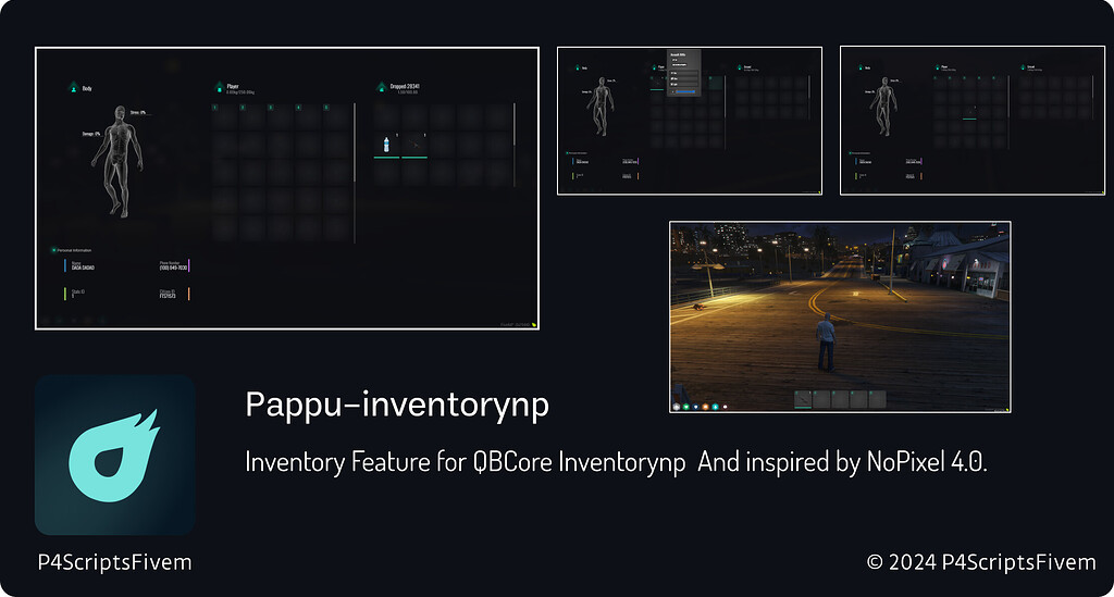 [Free][QbCore] Pappu-InventoryNp - FiveM Releases - Cfx.re Community